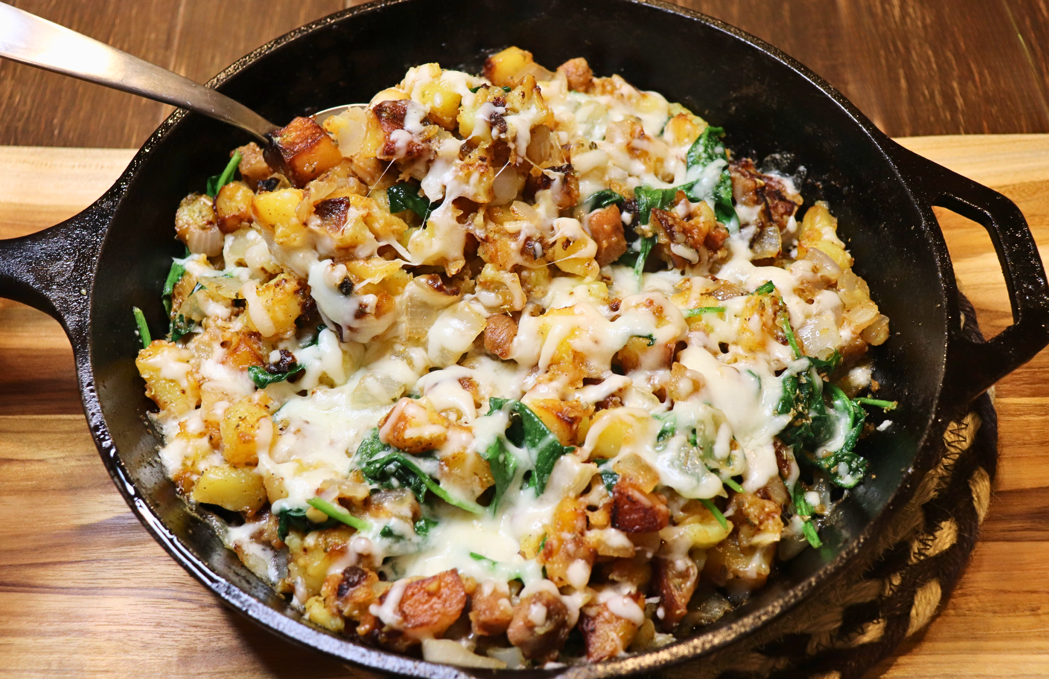 One Pan Cheesy Potato Skillet Recipe - Awaiting Acreage