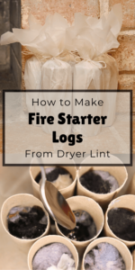 How to Make Fire Starter Lint Logs - Awaiting Acreage